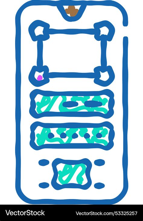 Prototype Ux Ui Design Icon Doodle Royalty Free Vector Image