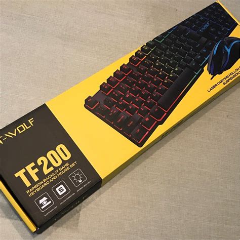 Thunder Wolf Tf200 Wired Usb Keyboard And Mouse Set Computers And Tech Parts And Accessories
