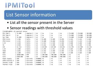 Harsha S Ipmi Tool Osi PPTX