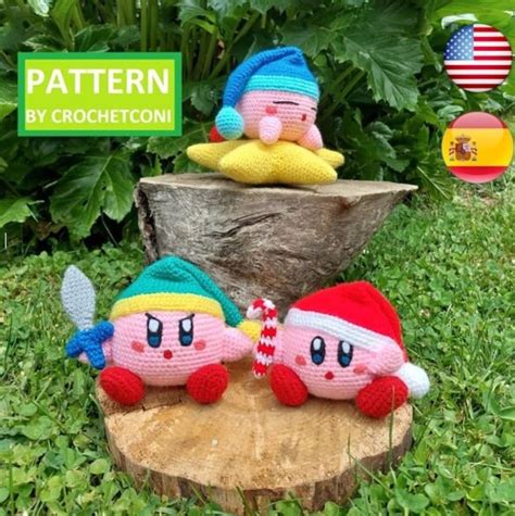 Kirby Crochet Pattern Pdf Plushie Amigurumi Pattern In English And Español Etsy
