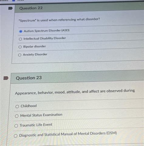 Solved Spectrum Is Used When Referencing What Disorder