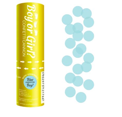 Väike Gender Reveal Konfetikahur Sinine Peobox