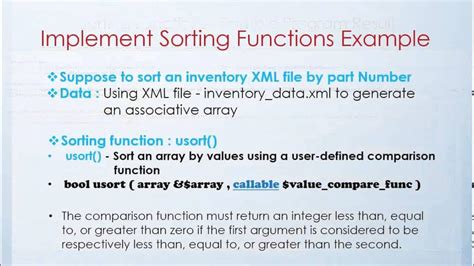 Php Sorting Functions In Associative Arrays Youtube