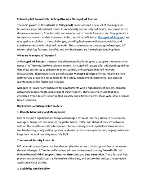 Ppt Enhancing Iot Connectivity Powerpoint Presentation Free Download
