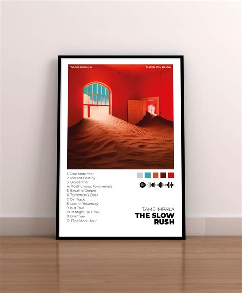 The Slow Rush Poster Digital De Tame Impala Music Prints