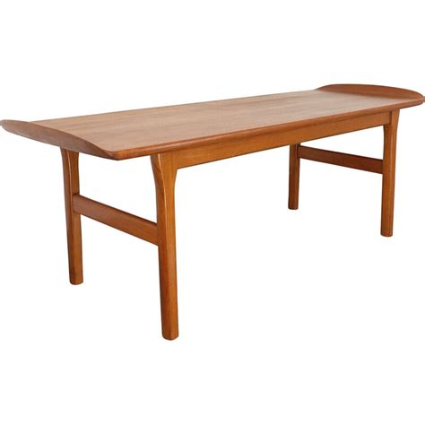 Table Basse Scandinave Vintage En Teck 1960