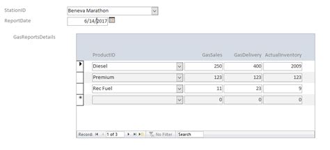 Database Form With Subform Find Record By Updating One Of Two