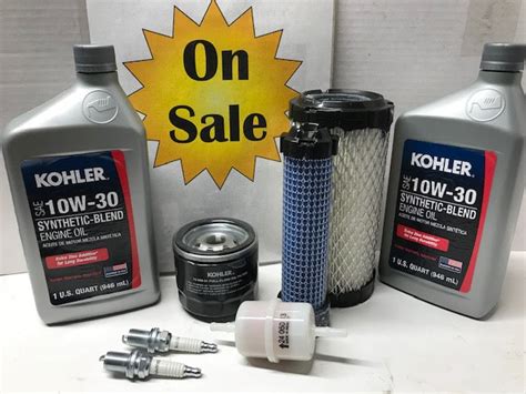 Complete Walker Mower Kohler Engine Filter Kit Wsynthetic Oil Walker Mower Parts Warehouse