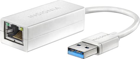 Insignia Usb To Gigabit Ethernet Adapter White Ns Pu Best Buy