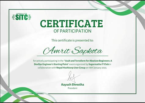 Amrit Sapkota On Linkedin Devops Terraform Vault Learningjourney Professionalgrowth Thankyou