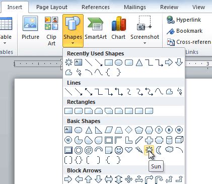 Insert Tab in Microsoft Word 2010 prəˌkrastəˈnāSH ə n