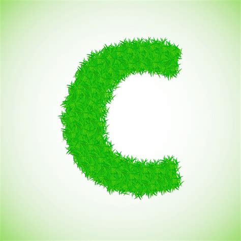 Grass Letter Free Stock Vectors