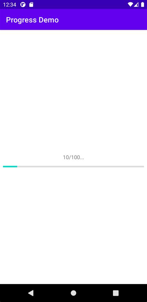 Display Progress Using ProgressBar Android PCSalt