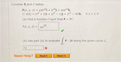 Solved Consider F And C Chegg