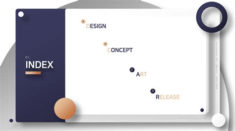 컬러감 심플모던 입체 파워포인트 템플릿 Orbit