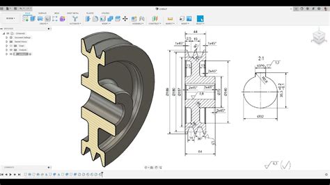 Autodesk Fusion 360 Tutorial For Beginners Pulleysheave Exercise 1 Youtube