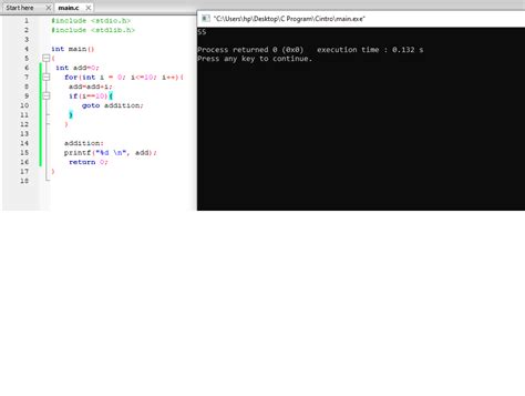 GO To Statement In C DOTC Mdb