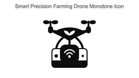 Smart Precision Farming Drone Monotone Icon In Powerpoint Pptx Png And Editable Eps Format PPT