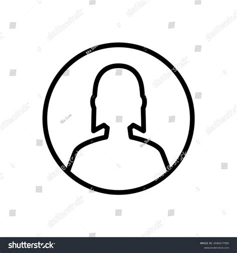 Female User Account Icon Vector Graphic Stock Vector Royalty Free 2049277985 Shutterstock