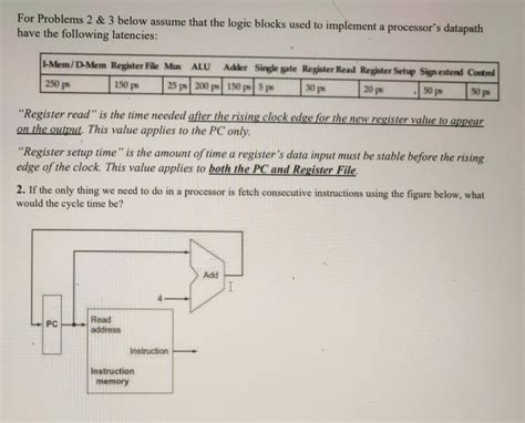 for problems 2 and 3 below assume that the logic blocks