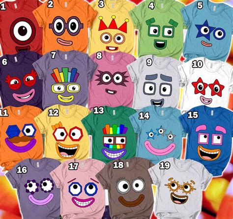 Number Blocks Costume Halloween Number Blocks Character Etsy