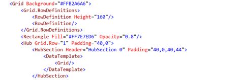 c xaml hub control windows 8 1 universal app stack overflow