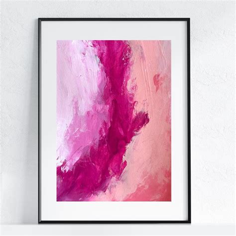 Talia Pink Abstract Art 11x14 Inch Digital Download Print Vibrant