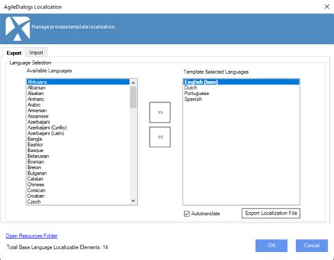 Agiledialogs Localization Agilexrm Docs
