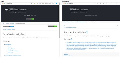 index pages are currently not supported · issue 45 · quantecon lecture