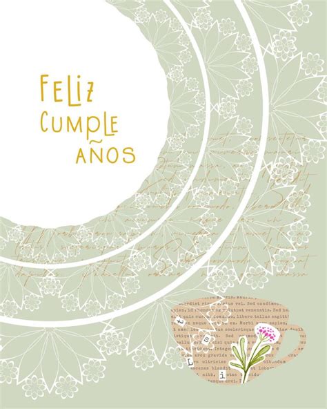 Feliz Cumpleanos Happy Birthday Written In Spanish Language Postcard