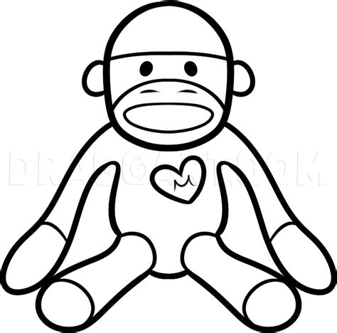 How To Draw A Sock Monkey Drawing Step By Step By Dawn DragoArt