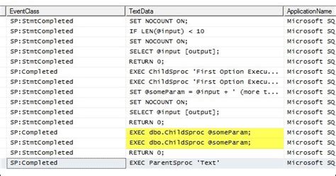 Debugging Nested Stored Procedures With Sql Server Profiler