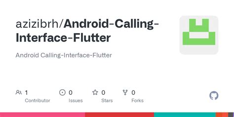 Github Azizibrh Android Calling Interface Flutter Android Calling Interface Flutter