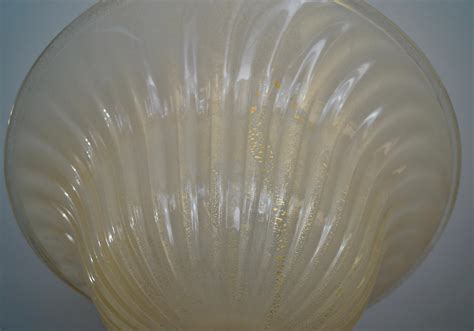 1960s Hollywood Regency Italian Hand Blown Glass Ceiling Light For Sale