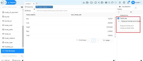 Custom Measures Name And Values Usage Helical Insight