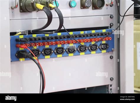 Electric Control Panel With Multiple Inlet And Outlet Ports Used In Industrial Level