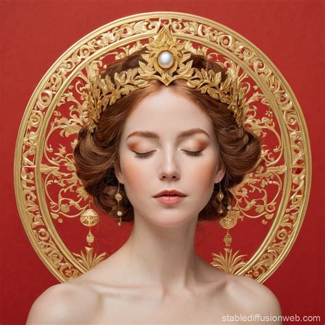 Elegant Woman In Rococo Style Stable Diffusion Online