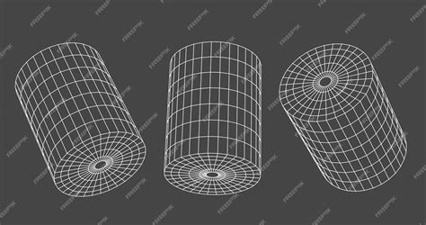 Premium Photo Wireframe Geometric Shapes 3d Render Abstract Digital