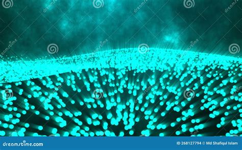 Bokeh Sky Blue Particle Abstract Background Particle With Depth Of Field And Bokeh In Cyber