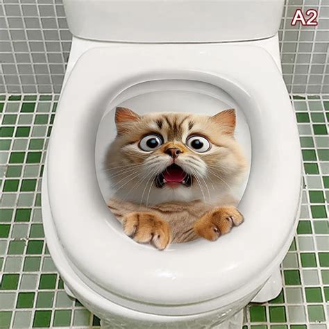 Водостойкая наклейка на крышку унитаза | AliExpress