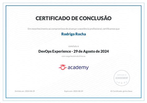 devops experience rodrigo rocha