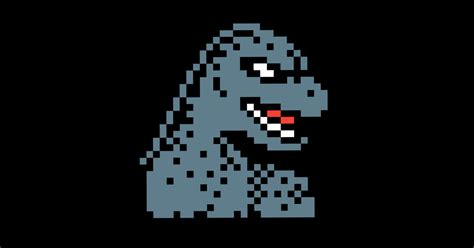 8 Bit Godzilla Godzilla Sticker Teepublic