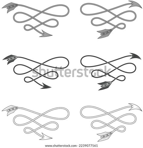 Curved Arrow Vector Design Decorate Text Stock Vector Royalty Free Shutterstock