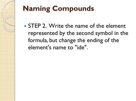 PPT Naming Compounds PowerPoint Presentation Free Download ID 2660046