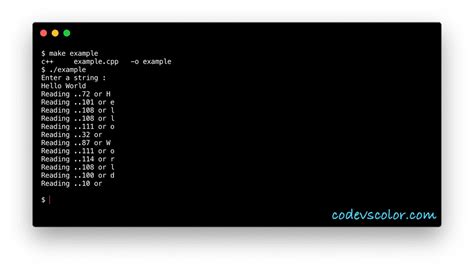 C Getchar Function Explanation With Example Codevscolor