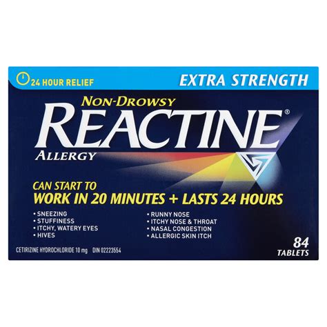 Reactine Allergy Medication Tablet 84 Tablets Voilà Online Groceries And Offers