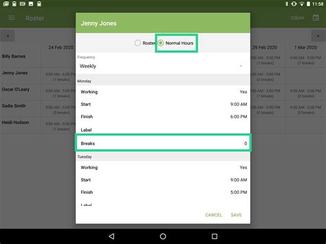 How Do I Set An Employees Normal Working Hours Ovatu Help Guides