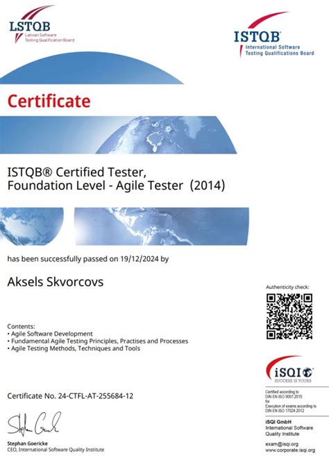 Aksels Skvorcovs On Linkedin Im Excited To Share That Ive Earned Istqb Agile Tester Aksels Skvorcovs On Linkedin Im Excited To Share That Ive Earned Istqb Agile Tester