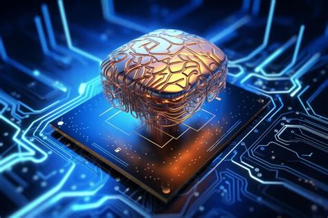 Premium Photo Brain With Neural Connections Transforming Into Generative Ai