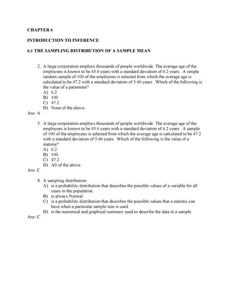 Practice Problems Chapter 6 With Answers Chapter 6 Introduction
